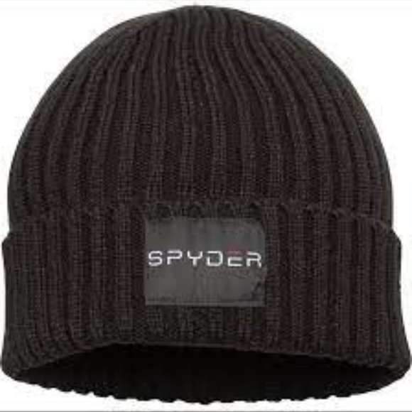 Spyder | Accessories | Spyder Hat Beanie Mens Unisex Ribknit Cuffed ...